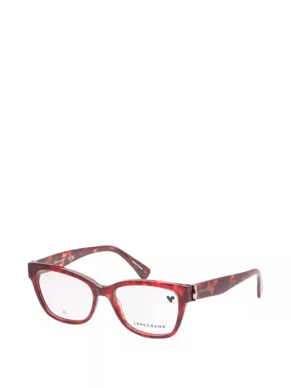 Longchamp Tortoiseshell-effect Square-frame Glasses