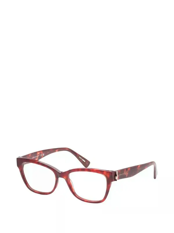 Longchamp Tortoiseshell-effect Square-frame Glasses