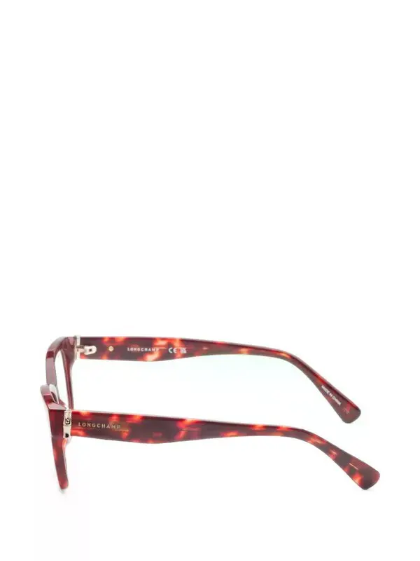 Longchamp Tortoiseshell-effect Square-frame Glasses