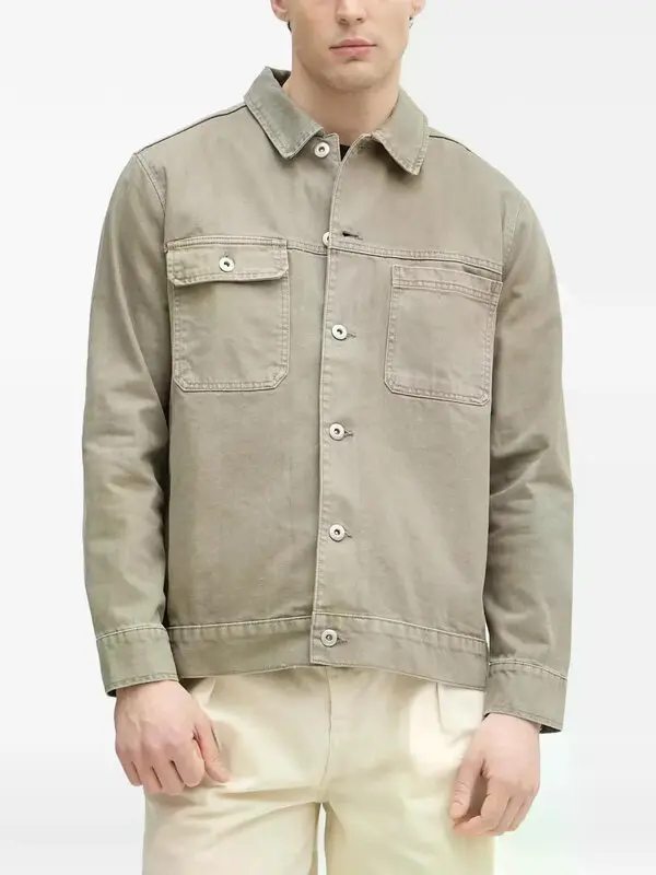 LINDBERGH Button-up Pocket-detail Shirt Jacket