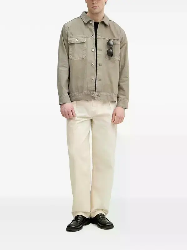 LINDBERGH Button-up Pocket-detail Shirt Jacket