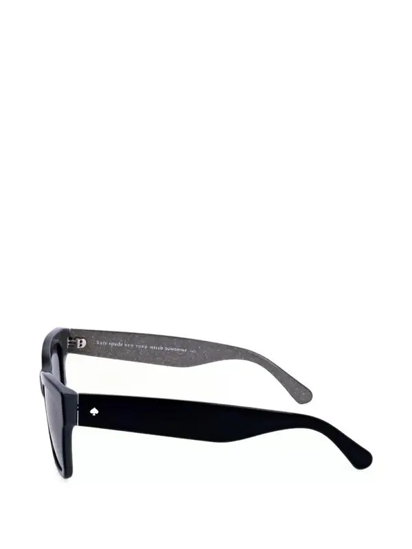 Kate Spade New York Glitter-effect Square-frame Sunglasses - Black