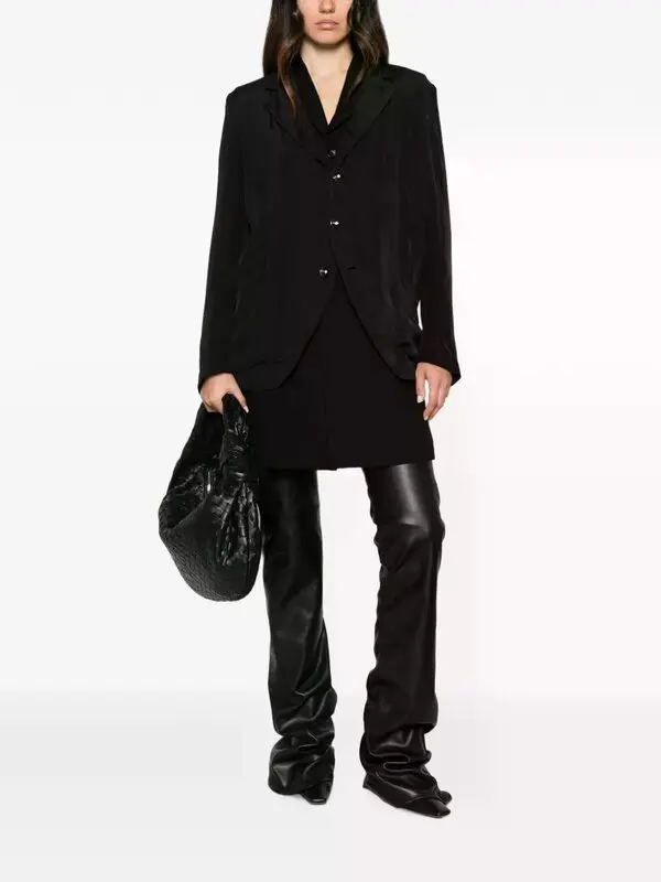 Comme Des Garçons Layered Single-breasted Blazer