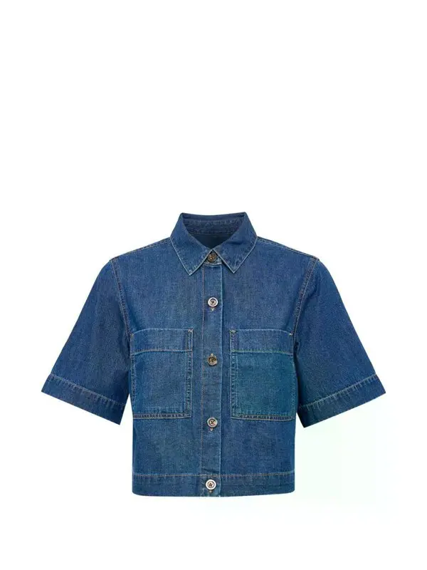 Veronica Beard Spruce Button-down Shirt