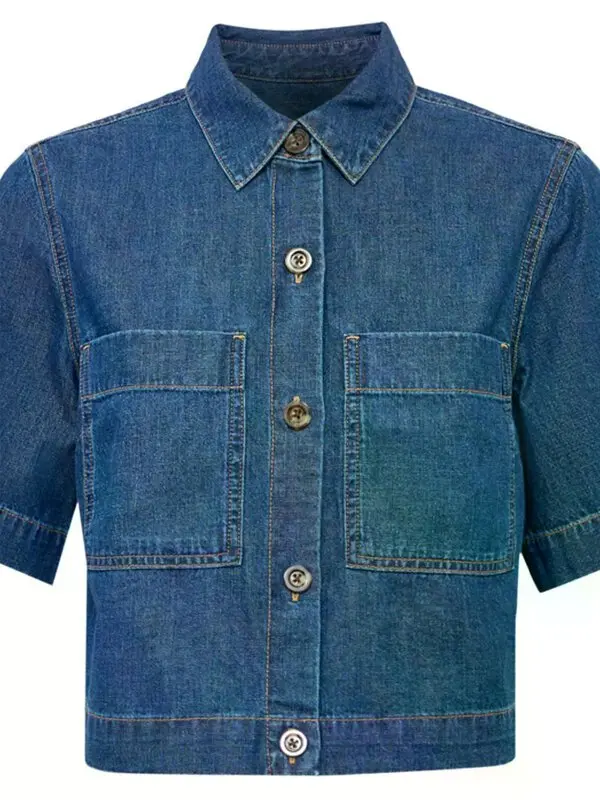 Veronica Beard Spruce Button-down Shirt