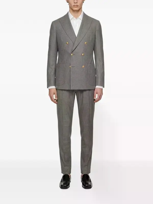 Eleventy Double-breasted Wool Suit