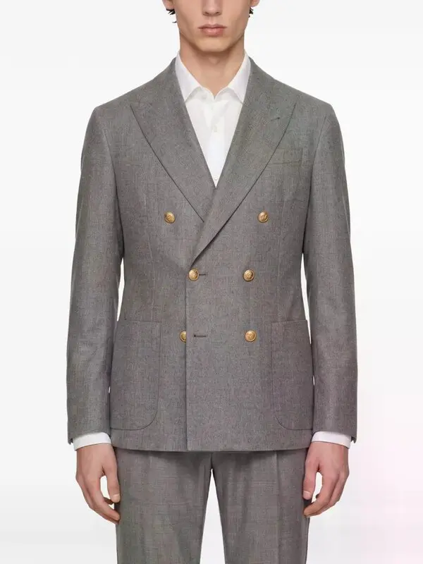 Eleventy Double-breasted Wool Suit