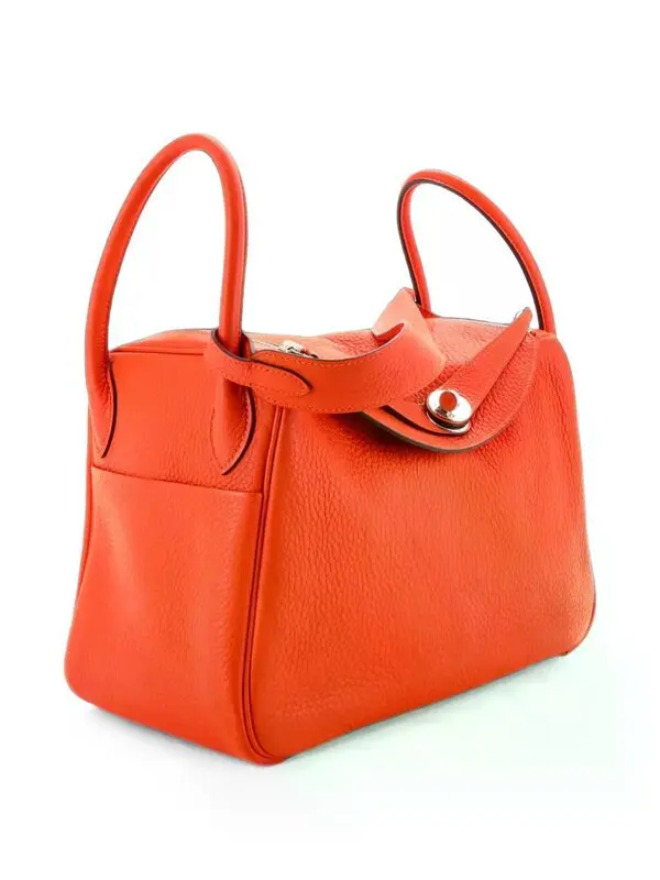 Hermès Lindy Bag Clemence 30 Shoulder Bag - Orange