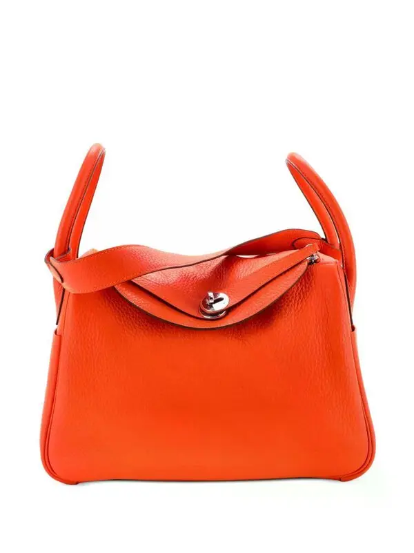 Hermès Lindy Bag Clemence 30 Shoulder Bag - Orange