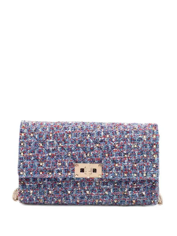 Valentino Garavani Rockstud Spike Shoulder Bag - Blue
