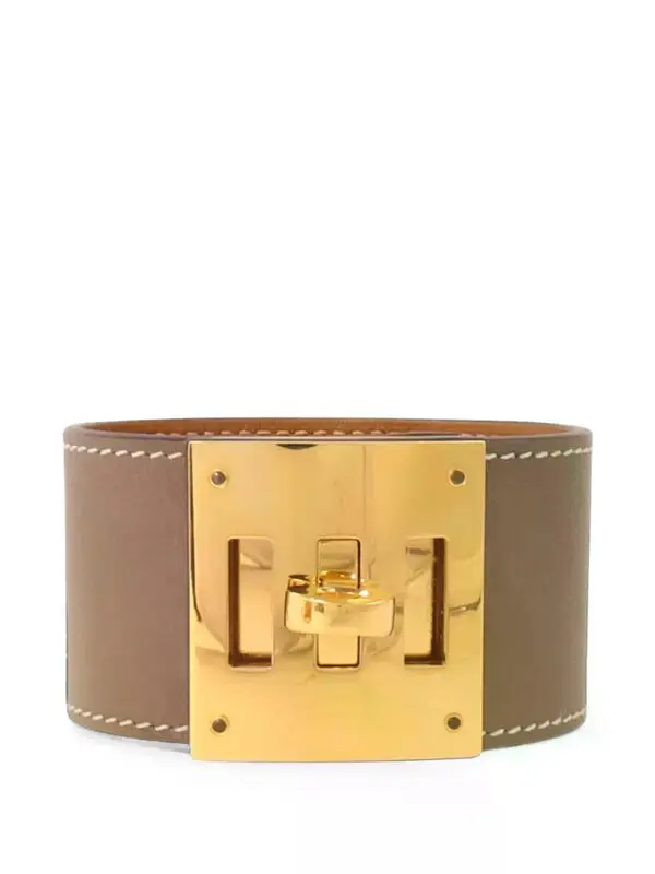 Hermès 2018 Kelly Dog Leather Bracelet - Gold