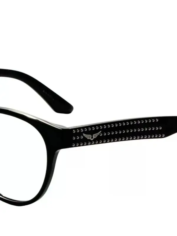Zadig&Voltaire Stud-embellished Round-frame Glasses