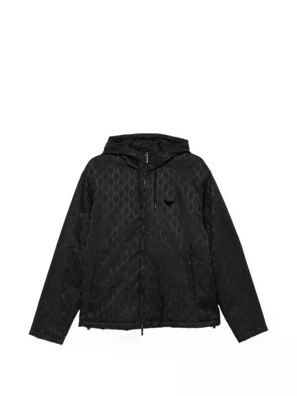 Emporio Armani Logo-monogram Hooded Jacket