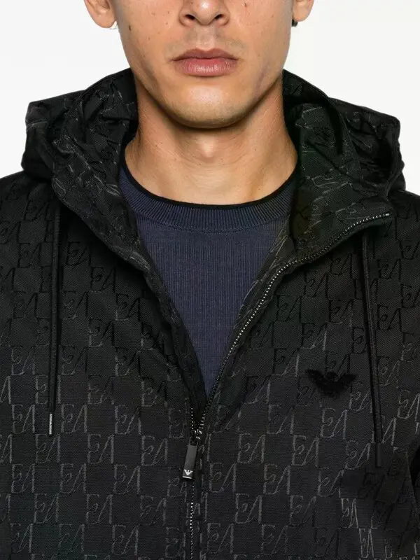 Emporio Armani Logo-monogram Hooded Jacket