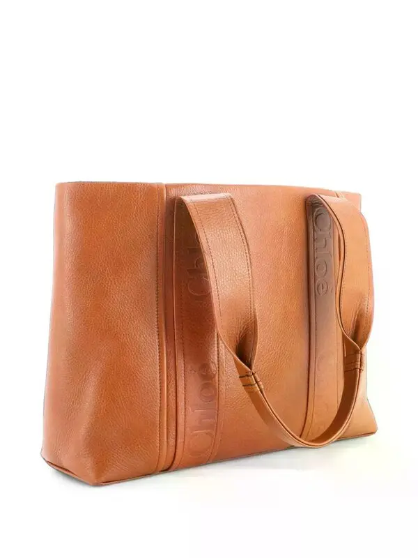 Chloé Woody Leather Medium Tote Bag