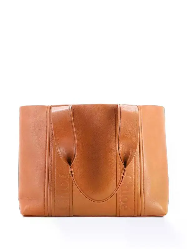 Chloé Woody Leather Medium Tote Bag