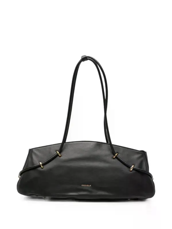 COCCINELLE Logo-print Leather Shoulder Bag