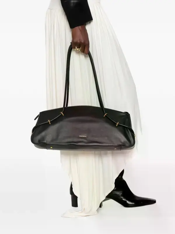 COCCINELLE Logo-print Leather Shoulder Bag