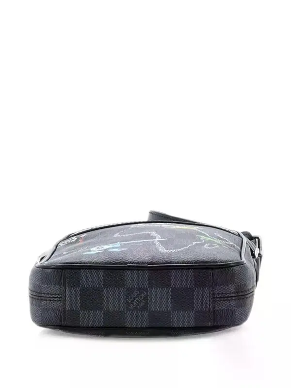 LOUIS VUITTON Danube Slim Bag Limited Edition Renaissance Map Damier Graphite Pm Crossbody Bag