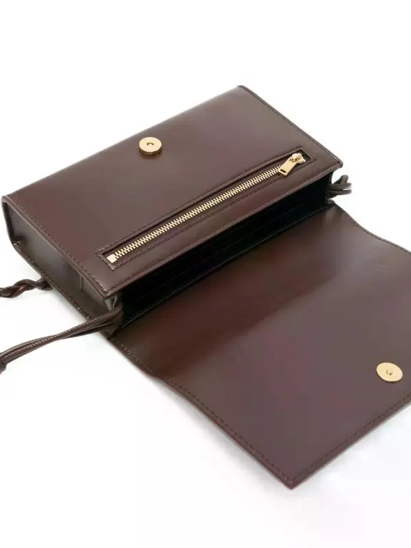 JIL SANDER Tangle Leather Shoulder Bag