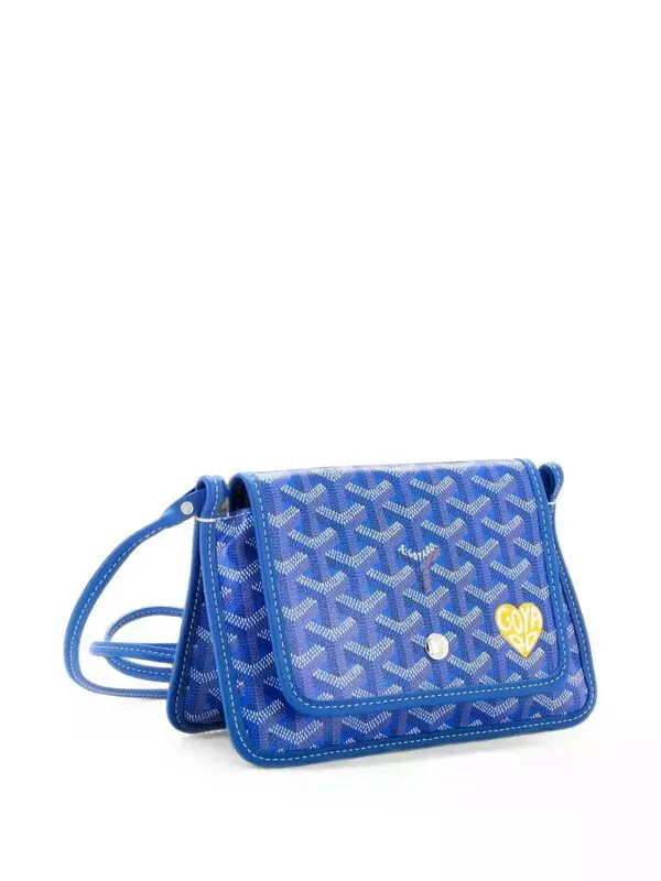 Goyard Plumet Clutch Wallet Printed Coated Canvas Crossbody Bag - Blue