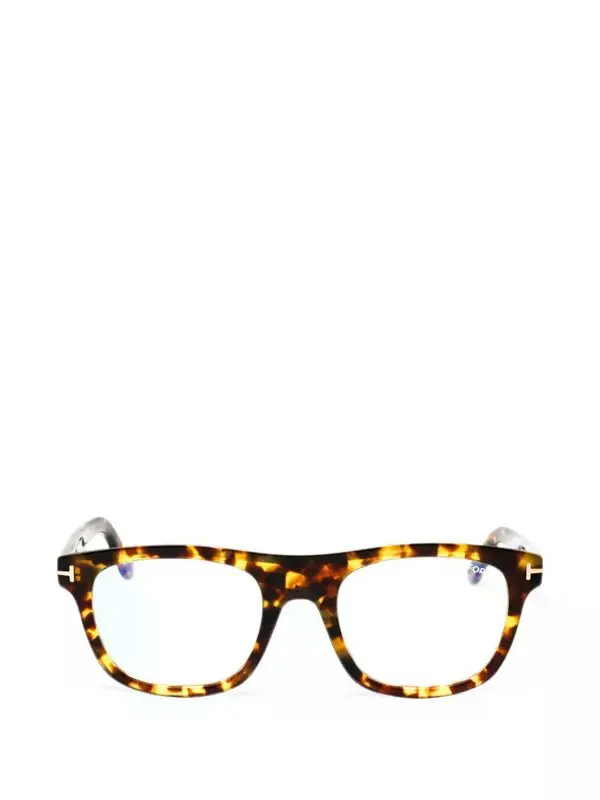 TOM FORD Tortoiseshell-effect Rectangle-frame Glasses