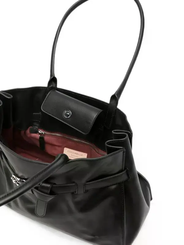COCCINELLE Buckle-detail Leather Shoulder Bag