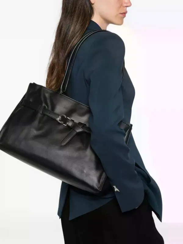 COCCINELLE Buckle-detail Leather Shoulder Bag