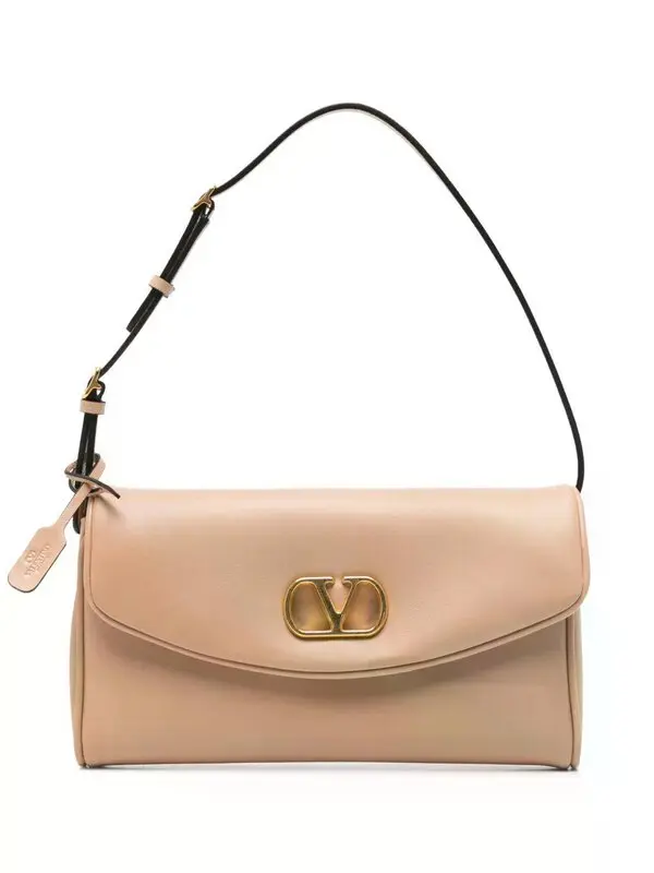 Valentino Garavani Garavani Devain Small Nappa Shoulder Bag - Neutrals