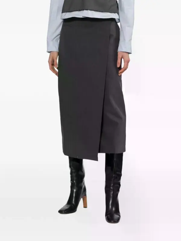 LA PISCINE Asymmetric Long Jacket