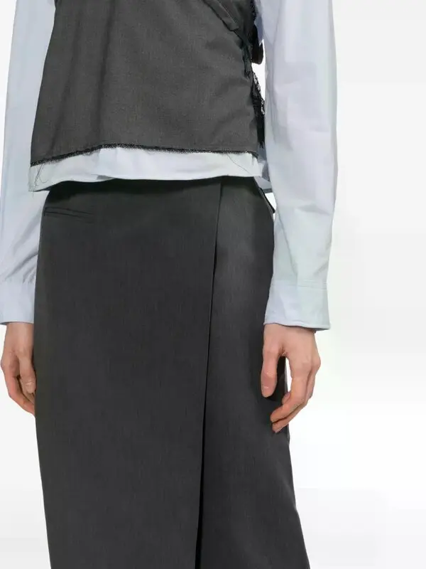 LA PISCINE Asymmetric Long Jacket