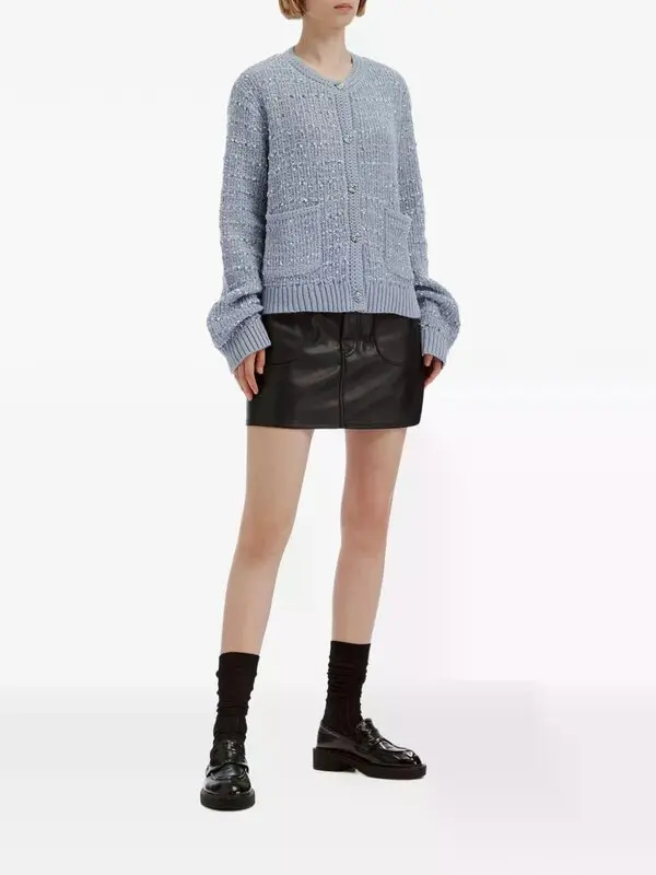 B+AB Tweed-effect Button-up Cardigan