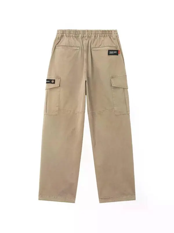 Izzue Logo-patch Cargo Pants - Neutrals