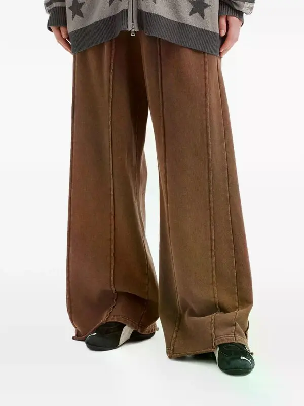 MINI CREAM Exposed-seam Drawstring Trousers