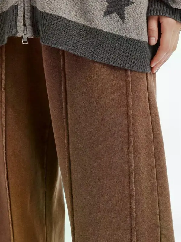 MINI CREAM Exposed-seam Drawstring Trousers