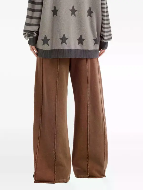 MINI CREAM Exposed-seam Drawstring Trousers
