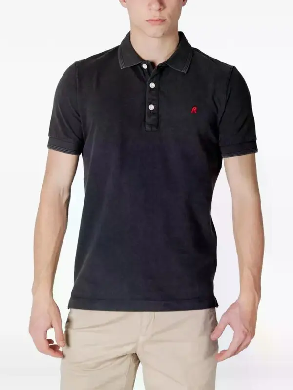 REPLAY Logo-embroidered Polo Shirt