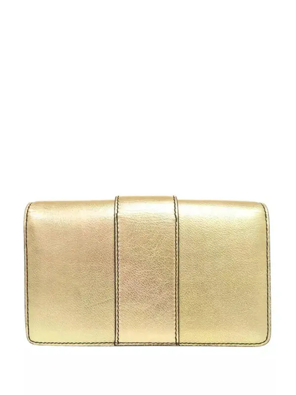 Burberry 2000-2017 Metallic Calfskin Buckle Crossbody Bag