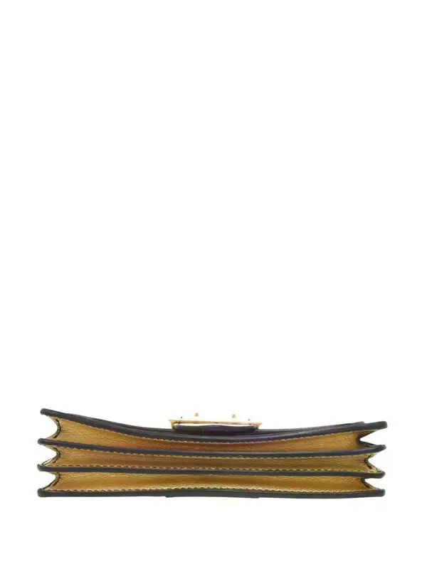 Burberry 2000-2017 Metallic Calfskin Buckle Crossbody Bag