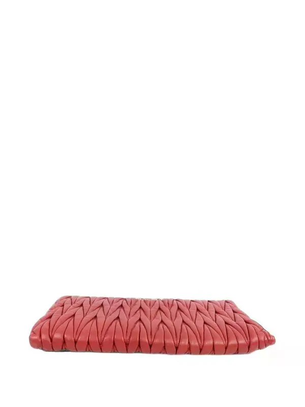 Miu Miu Matelassé Leather Clutch Bag