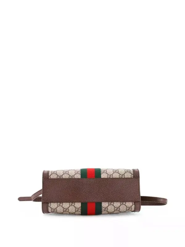 Gucci Ophidia Top Handle Gg Coated Canvas Small Tote Bag