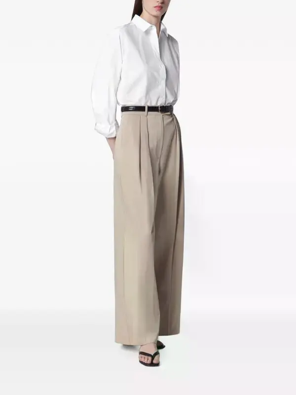 ANINE BING Lou Pleated Trousers