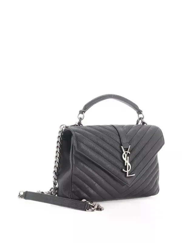 Saint Laurent Classic Monogram College Bag Matelasse Chevron Leather Medium Crossbody Bag