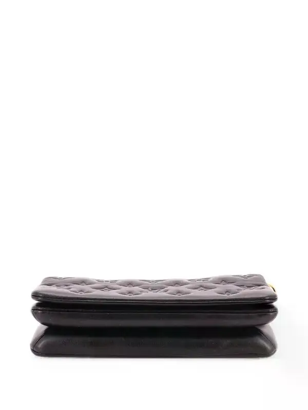LOUIS VUITTON Convertible Coussin Pochette Monogram Embossed Lambskin Shoulder Bag