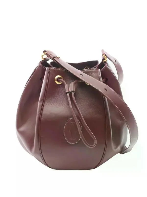 Cartier 1970-1980 Must De Leather Bucket Bag