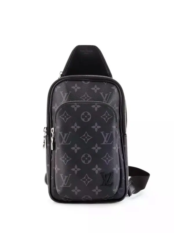 LOUIS VUITTON Avenue Sling Bag Nm Monogram Eclipse Canvas Crossbody Bag