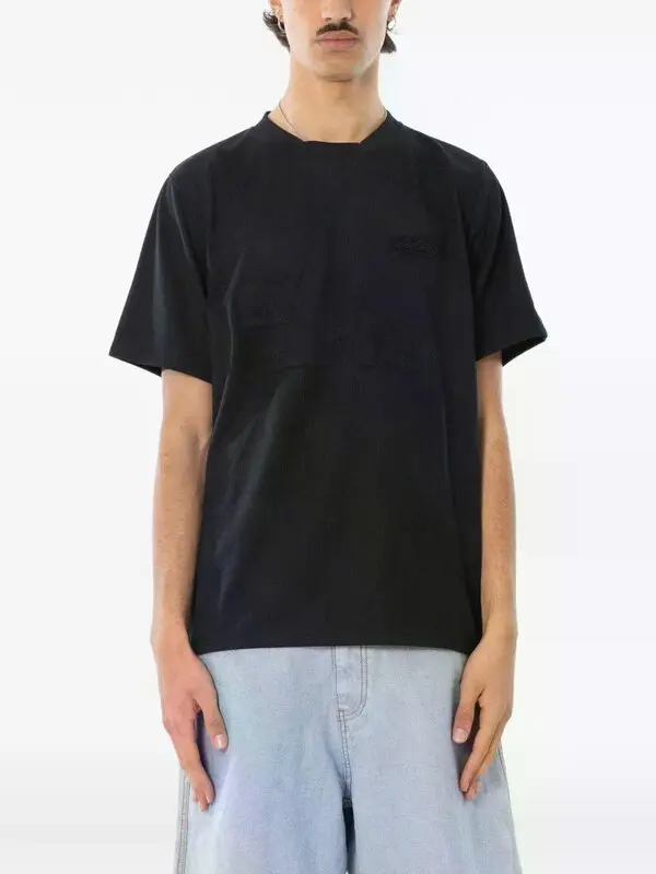 ARTE ANTWERP Logo-patch Mesh T-shirt - Black
