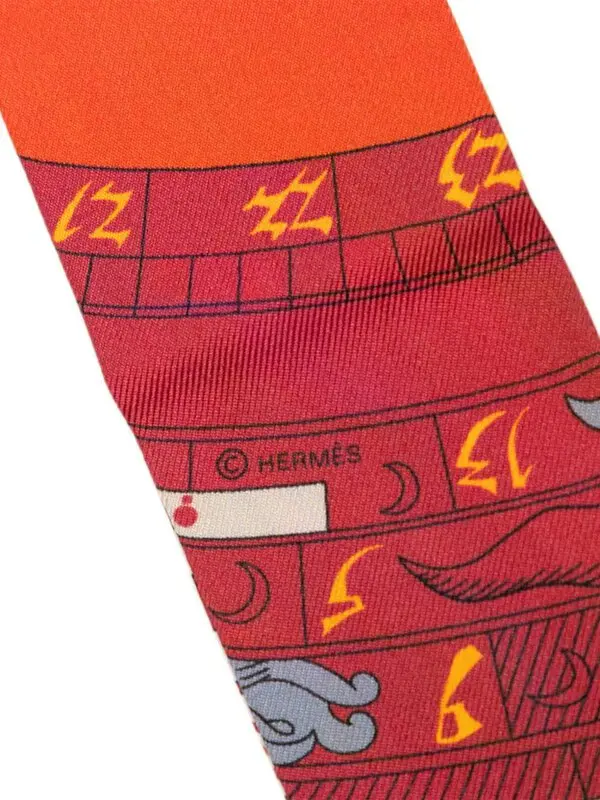 Hermès 2000-2015 Astrologie Twilly Silk Scarf Scarves