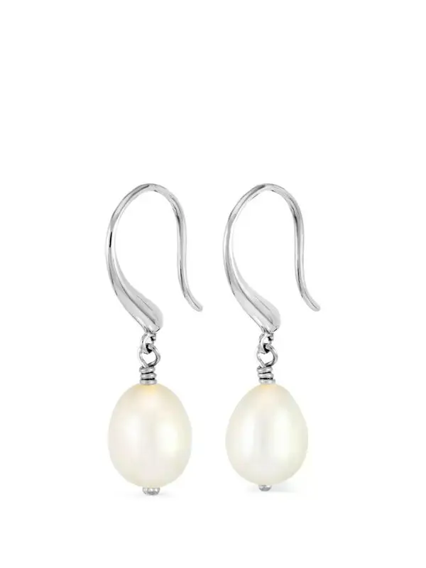 DOWER & HALL Baroque Luna Pearl™ Earrings - Silver