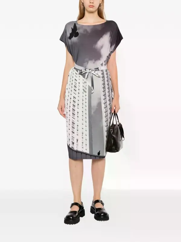 AGNES B. Gouh Midi Dress
